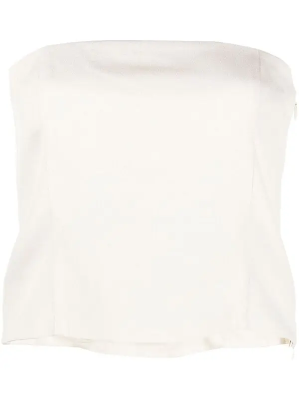 Gauge81 Tona Panelled Cropped Top - Neutrals