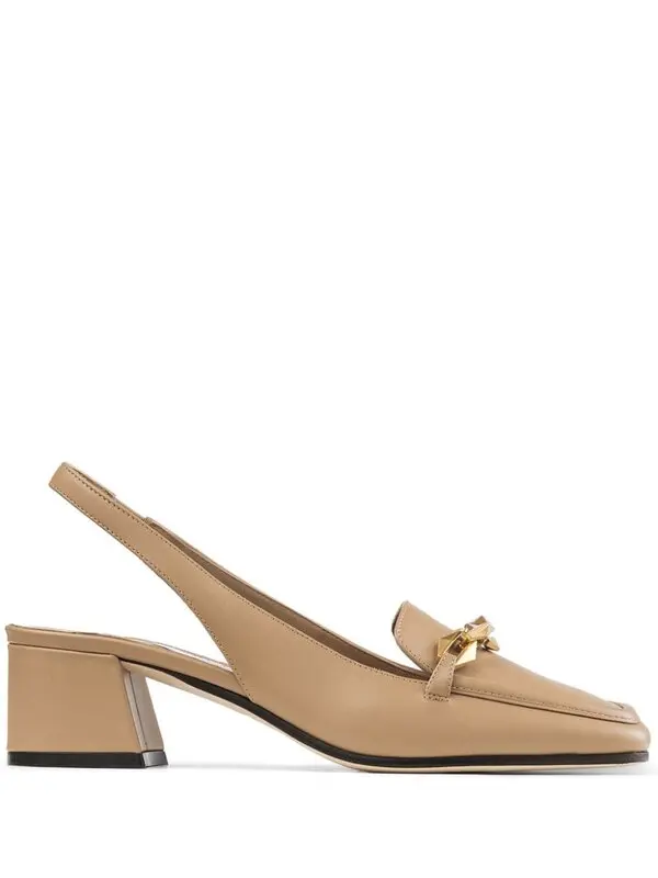 JIMMY CHOO 45mm Tilda Slingback Pumps - Neutrals
