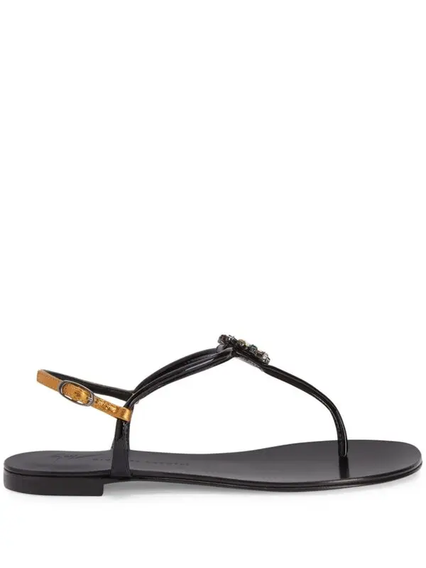GIUSEPPE ZANOTTI Noussa Floral-appliqué Sandals