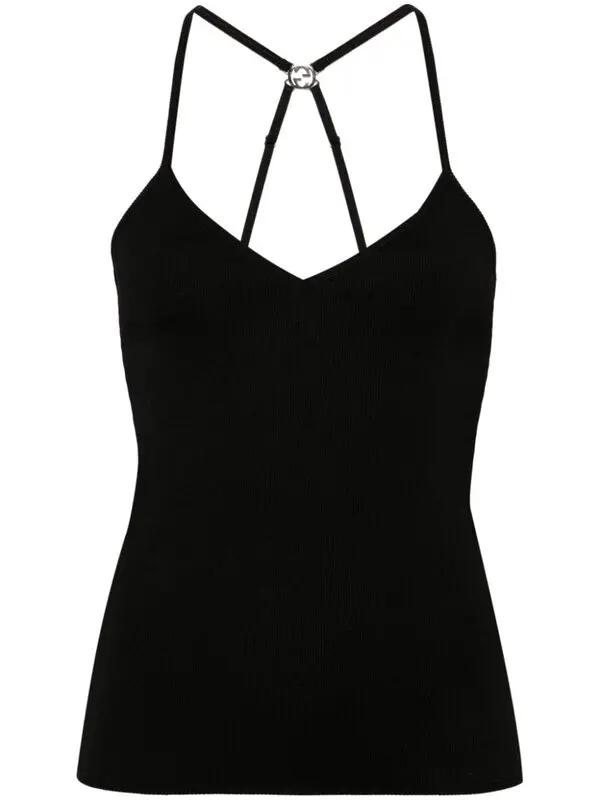 Gucci Interlocking G Ribbed Tank Top
