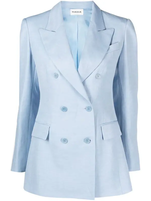 P.a.r.o.s.h Raisa Double-breasted Blazer - Blue