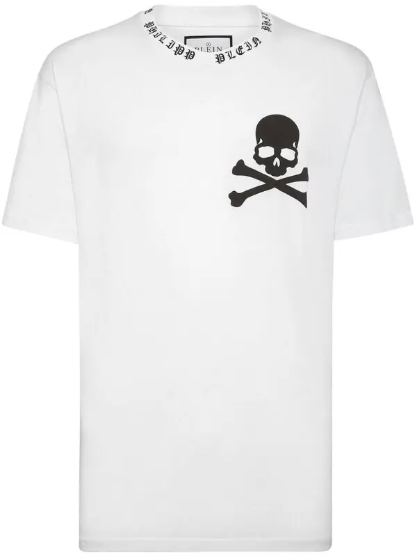 Philipp Plein Skull-print Cotton T-shirt - White