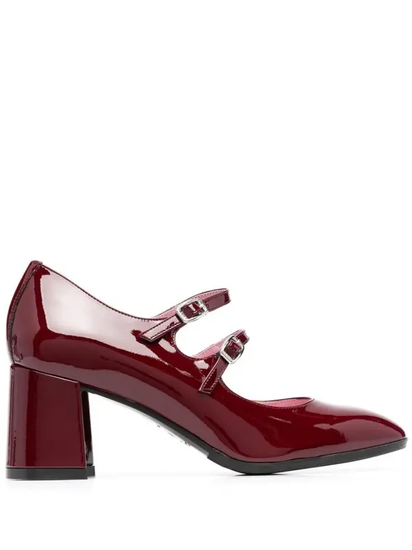 CAREL 65mm Alice Leather Pumps - Red