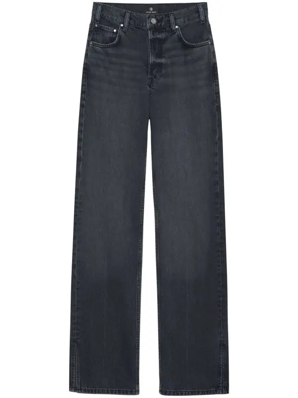 ANINE BING Roy Mid-rise Boyfriend Jeans - Black