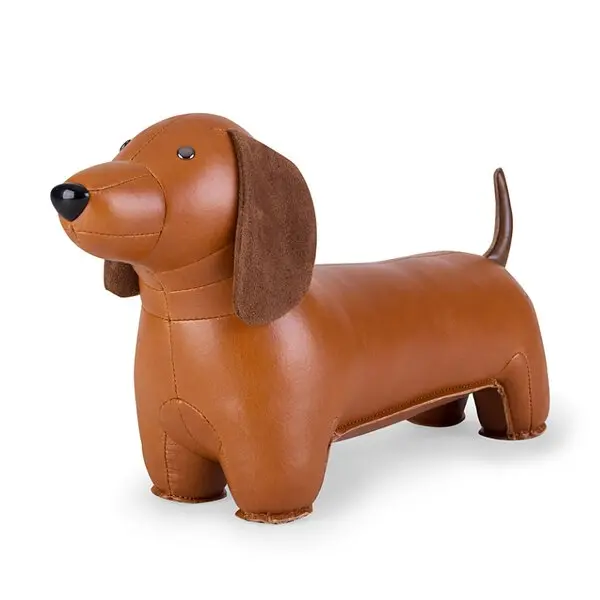 ZUNY Teckel Bookend - Tan + Brown