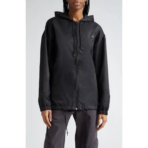 Acne Studios Ovitta Face Patch Hooded Nylon Jacket