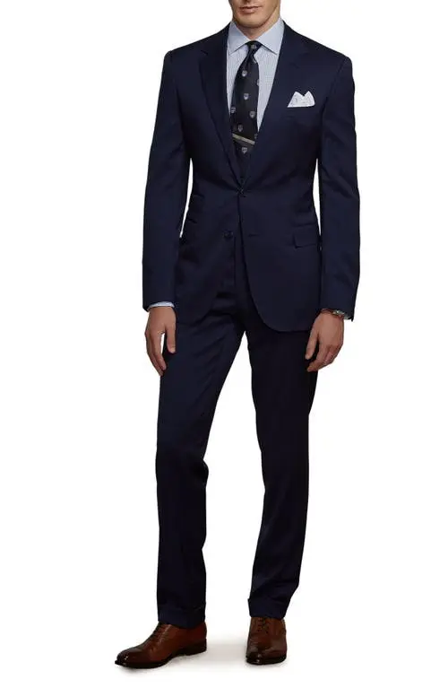 Ralph Lauren Gregory Hand Tailored Wool Serge Suit - Classic Navy