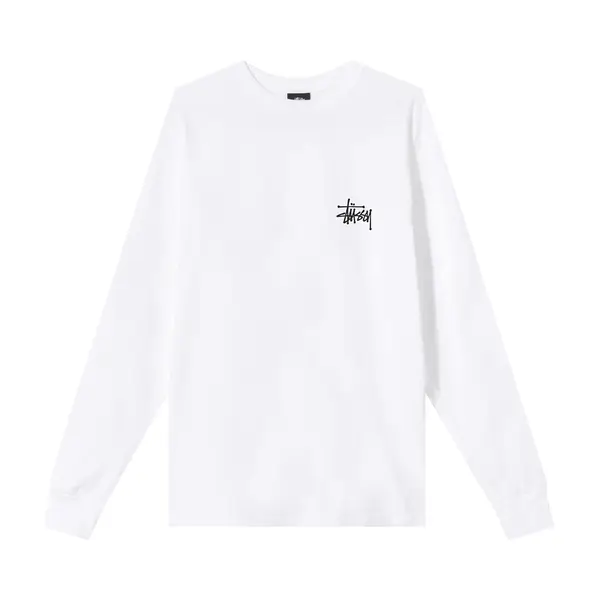 StÜssy Basic Long-sleeve Tee - White