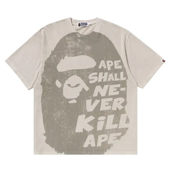 BAPE Big Ape Head Tee 'ivory - Cream