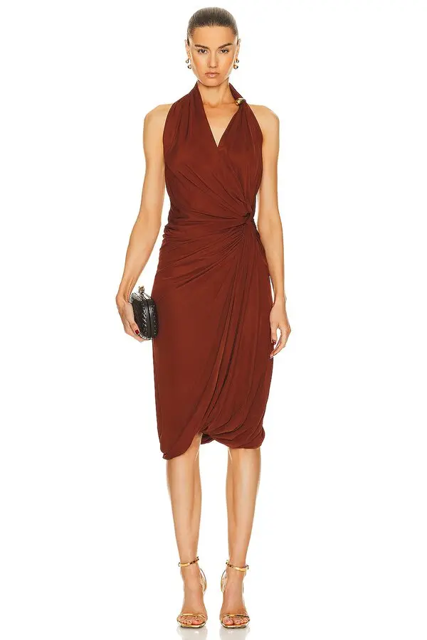 Bottega Veneta Viscose Jersey Dress - Pudding
