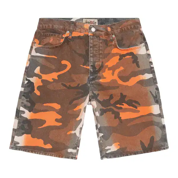 Orange Camo Stussy Camo Shorts Stussy オレンジカモ/デニムショート
