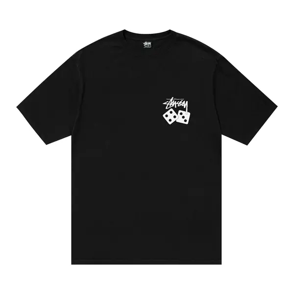 StÜssy Dice Pigment Dyed Tee - Black