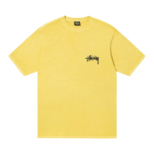 StÜssy Club Crown Pigment Dyed Tee - Yellow