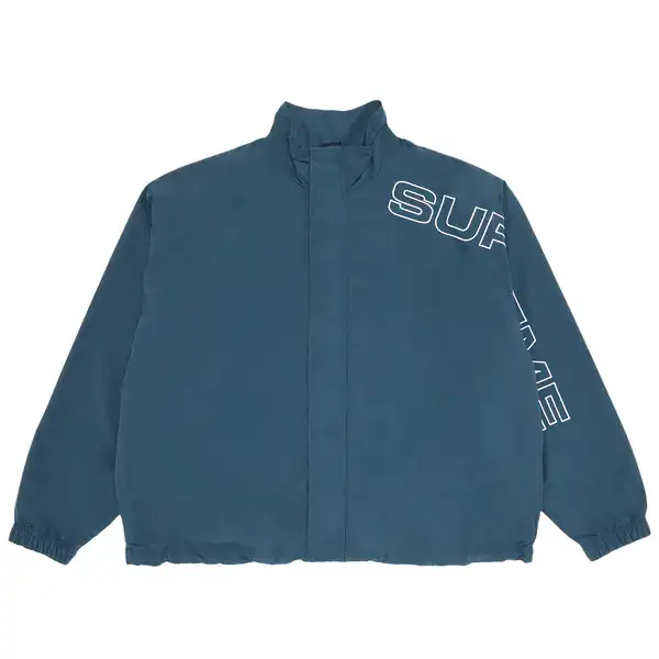 Supreme Spellout Embroidered Track Jacket 'dark - Blue | Editorialist