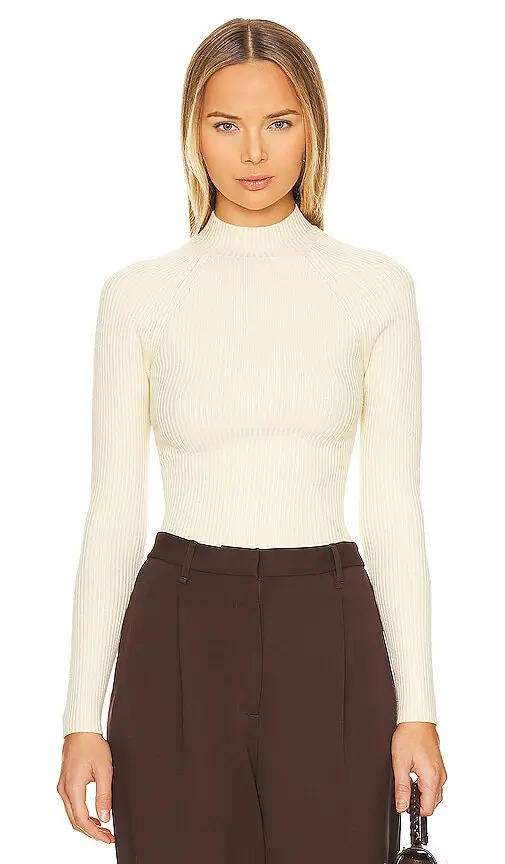 House Of Harlow 1960 X Ranae Mock Neck Sweater