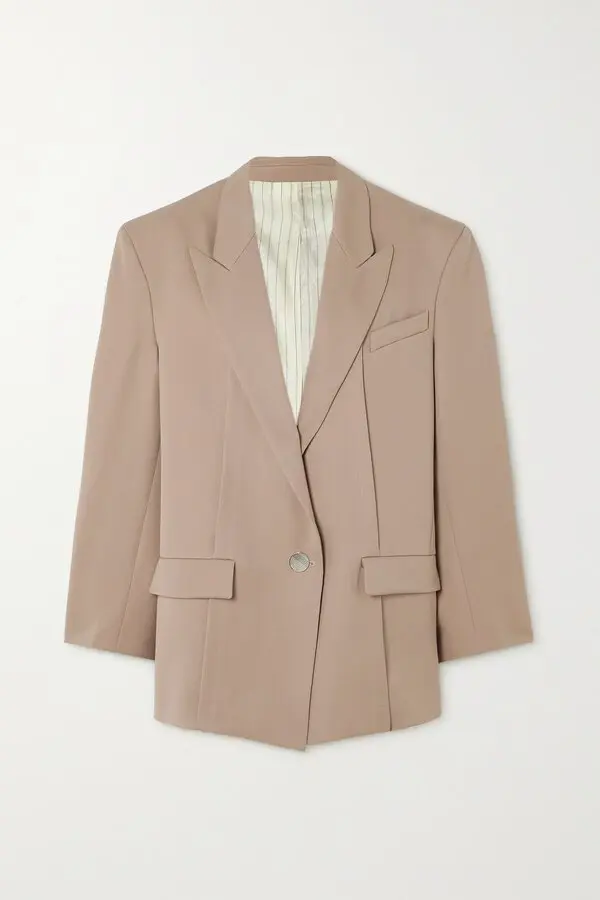 Attico Glen Oversized Wool-twill Blazer
