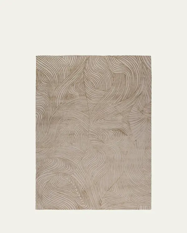 THE RUG COMPANY X ADAM HUNTER Waves Hand-knotted Rug, 9' X 12