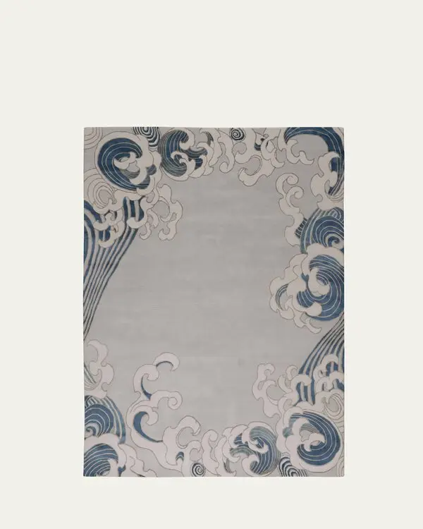 THE RUG COMPANY X GUO PEI Tempest Night Hand-knotted Rug, 9' X 12