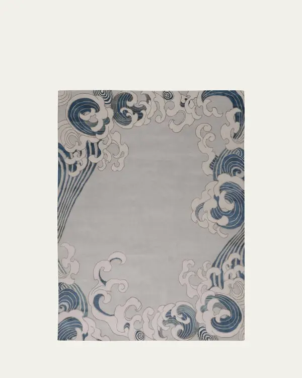THE RUG COMPANY X GUO PEI Tempest Night Hand-knotted Rug, 6' X 9
