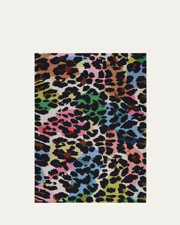 THE RUG COMPANY X DIANE VON FURSTENBERG Kaleidoscope Leopard Hand-knotted Rug, 6' X 9