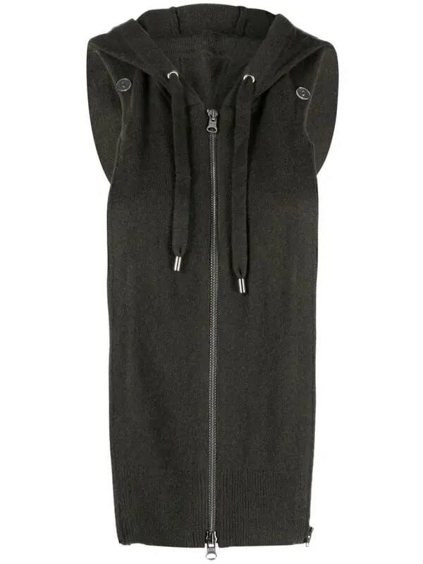 Veronica Beard Hooded Wool-blend Dickey - Green