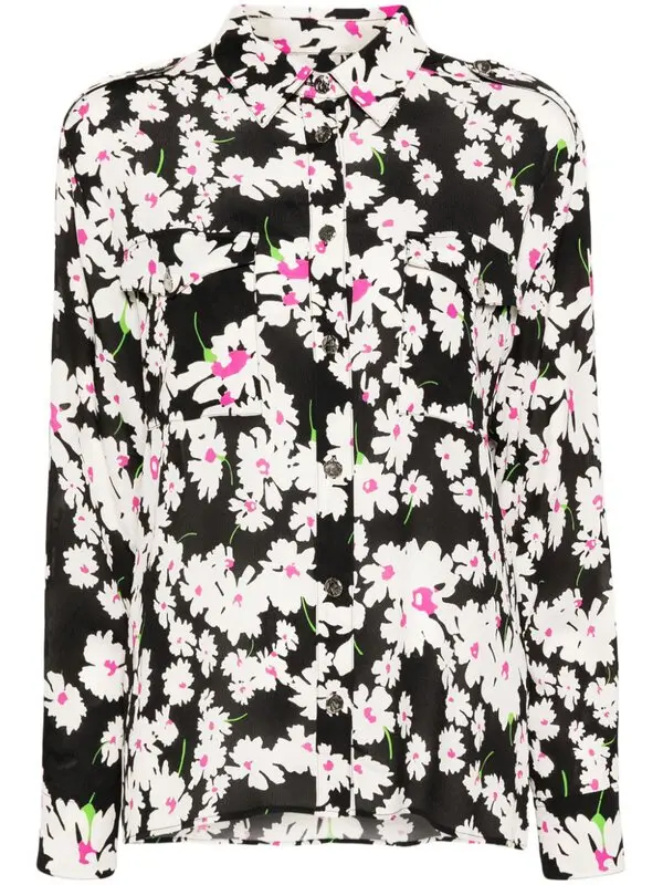 MSGM Floral Print Shirt
