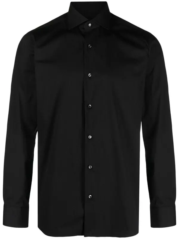 BARBA NAPOLI Spread-collar Button-down Shirt