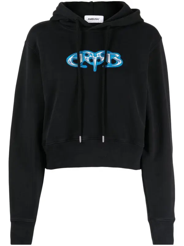 AMBUSH Logo-print Cotton Hoodie