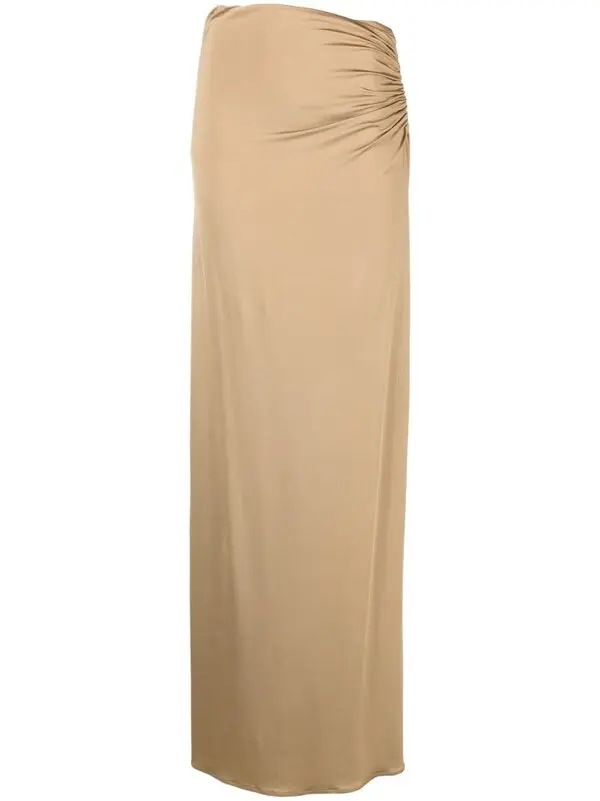 Magda Butrym Cut-out Maxi Skirt - Neutrals