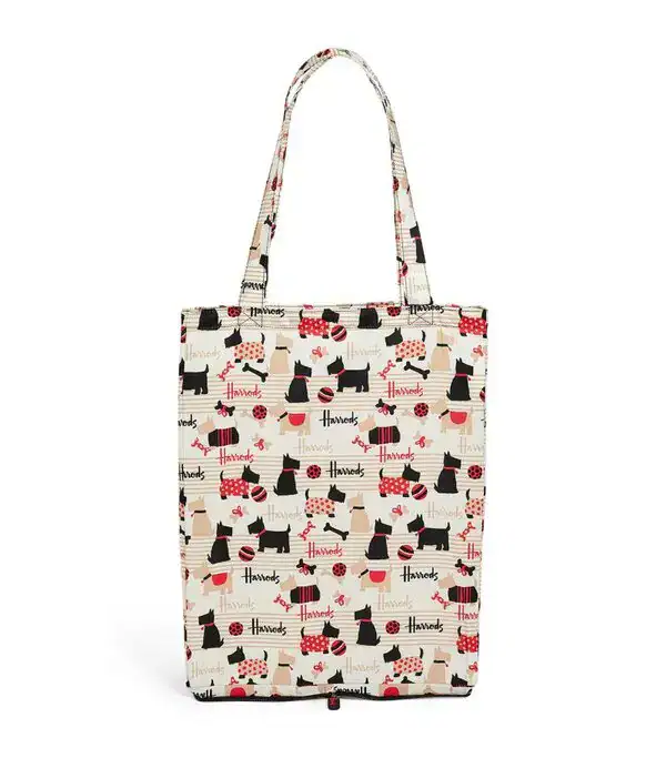 Harrods Scottie Dog Shopper Bag Multi Editorialist