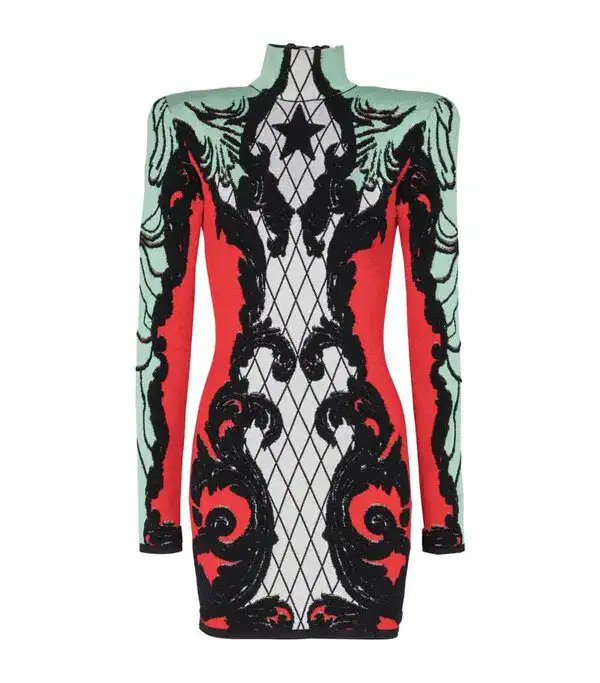 balmain embroidered mini dress Baltic Born Womens Kiana Poplin Maxi Dress | Blue Multi main image 1