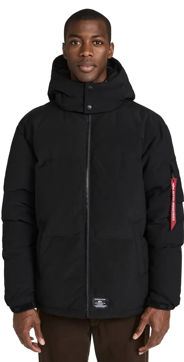 Alpha Industries Puffer Parka - Black