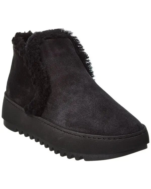 commander chunky sole lace up ankle boot in black