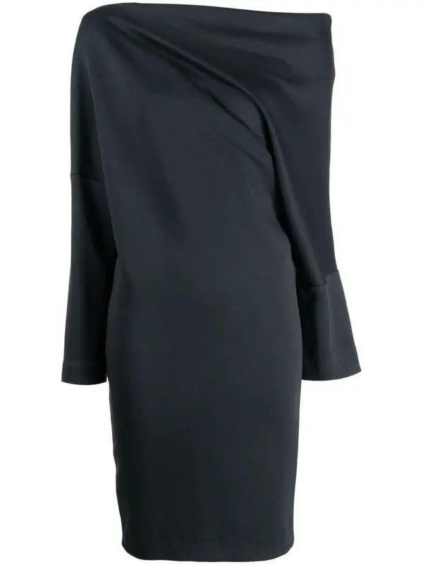 GIANLUCA CAPANNOLO Asymmetrical Boat Neck Dress