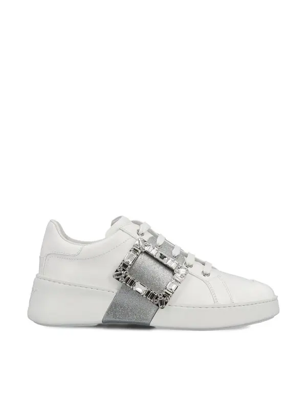 ROGER VIVIER Calfskin Sneakers - White