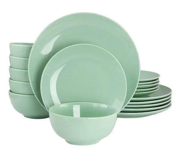 ELAMA Luna 18 Piece Porcelain Dinnerware Set