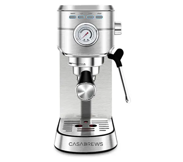 CASABREWS 2-cup Espresso Machine With Milk Frot Her