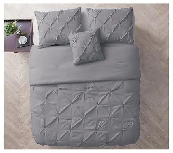 VCNY HOME Carmen Pintuck Comforter Set, King