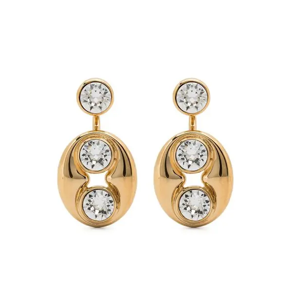 Amina Muaddi Iris Drop Earrings