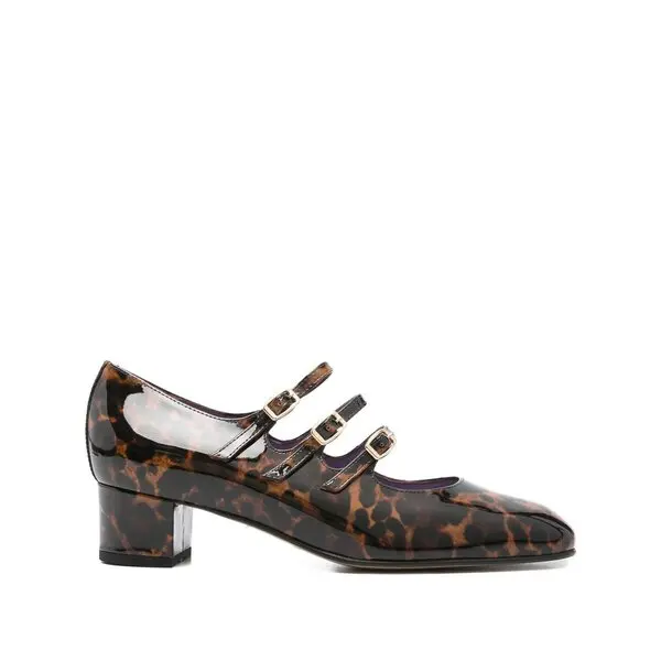 CAREL Kina 22 Brole Leopard Print Buckled Shoes - Mutlicolor