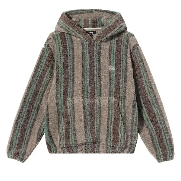 StÜssy Stripe Sherpa Hoodie