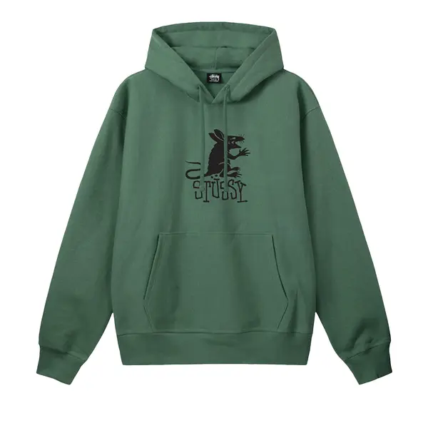 StÜssy Rat Graphic Hoodie - Green