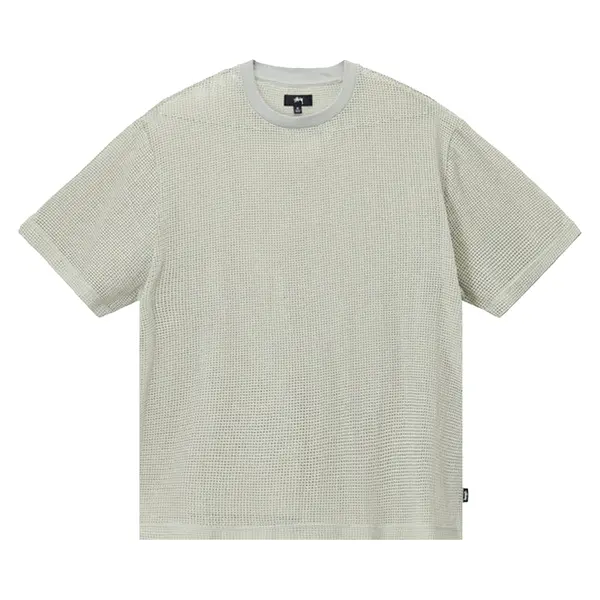 StÜssy Cotton Mesh Short-sleeve Crew - Grey