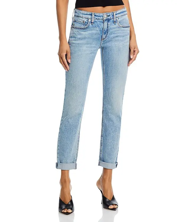 Rag & Bone Dre Low Rise Boyfriend Jeans - Daphne