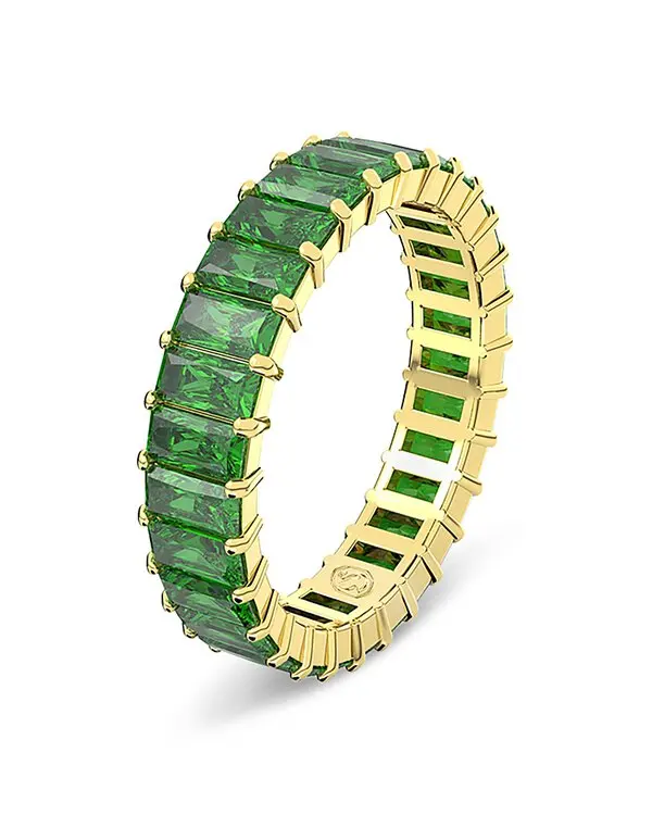 SWAROVSKI Matrix Stack Ring - Green/gold