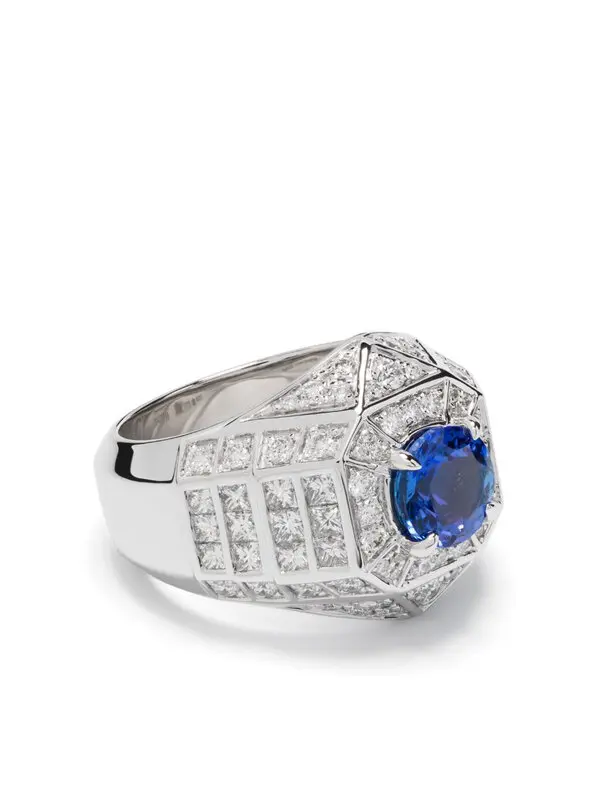 STATEMENT Tanzanite And Diamond Ring