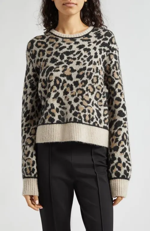 ATM Anthony Thomas Melillo Leopard Print Sweater