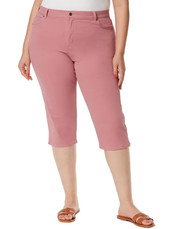 Buy GLORIA VANDERBILT Plus Amanda Capri Split Hem Classic Ise Capri