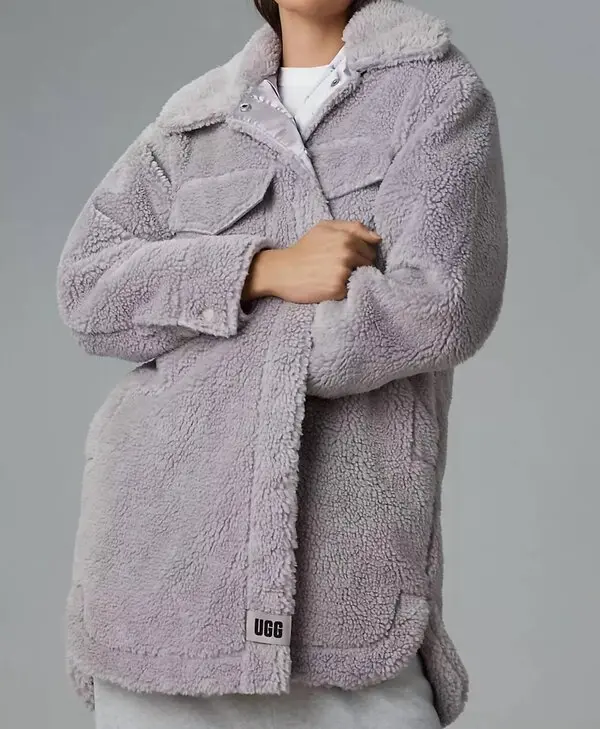 Buy UGG Frankie Fluff Shirt Jacket In Cloudy Grey - Multi At 35% Off ...