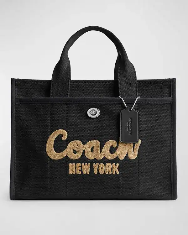 Coach Logo Canvas Cargo Tote Bag - Lhslate Blue | Editorialist